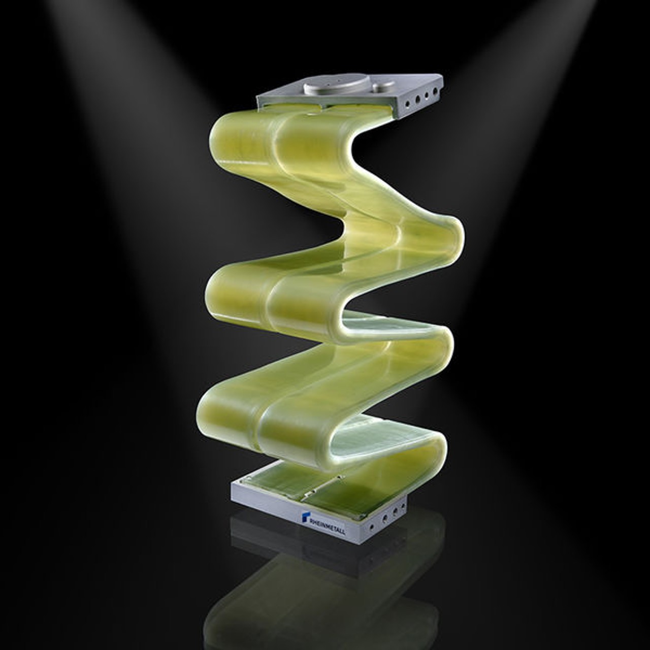 Así son los resortes de la suspensión de plástico, que podría ser el ...