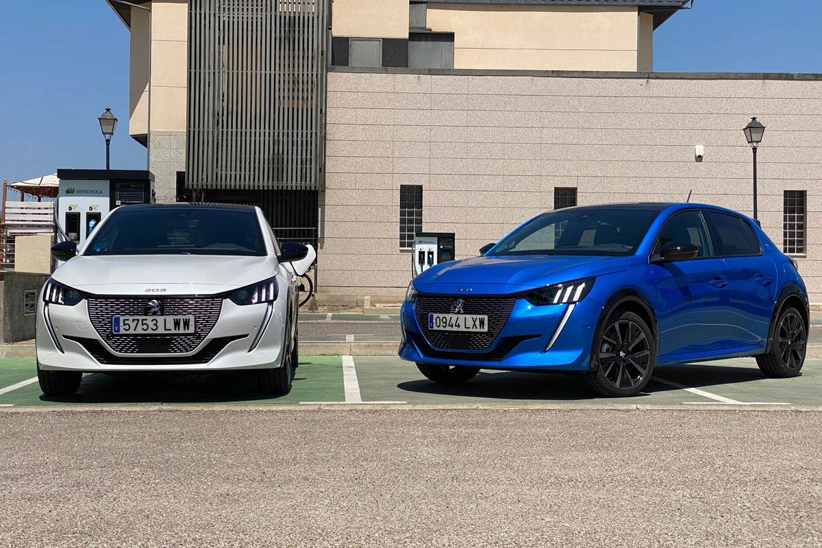 COMPARATIVA: Peugeot 208 vs Peugeot e-208, eléctrico o gasolina, ¿cuál ...
